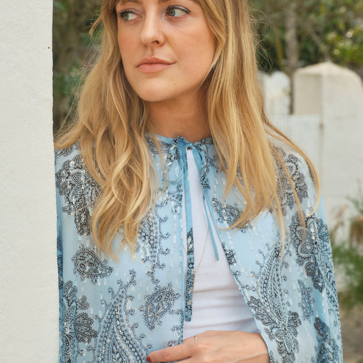 Butterfly Cape - Blue Silk | Anymalab Paris